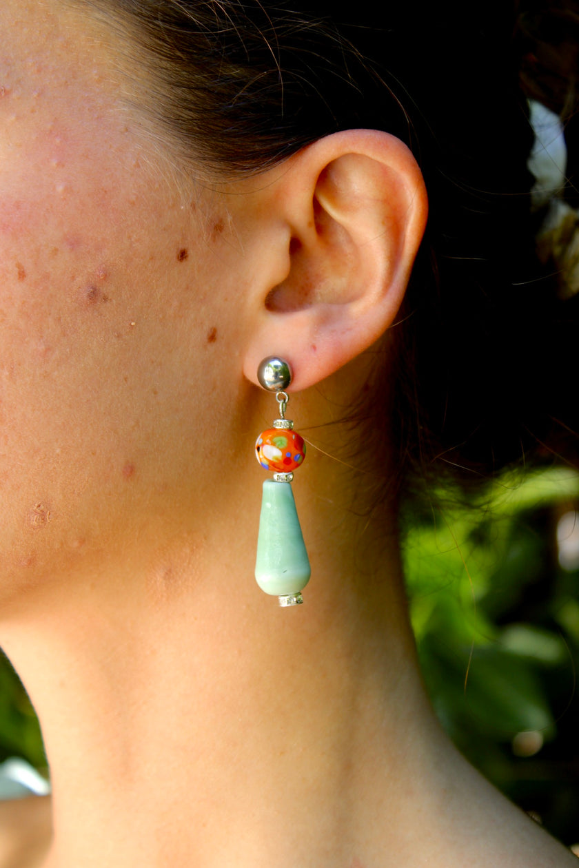Glass earrings store